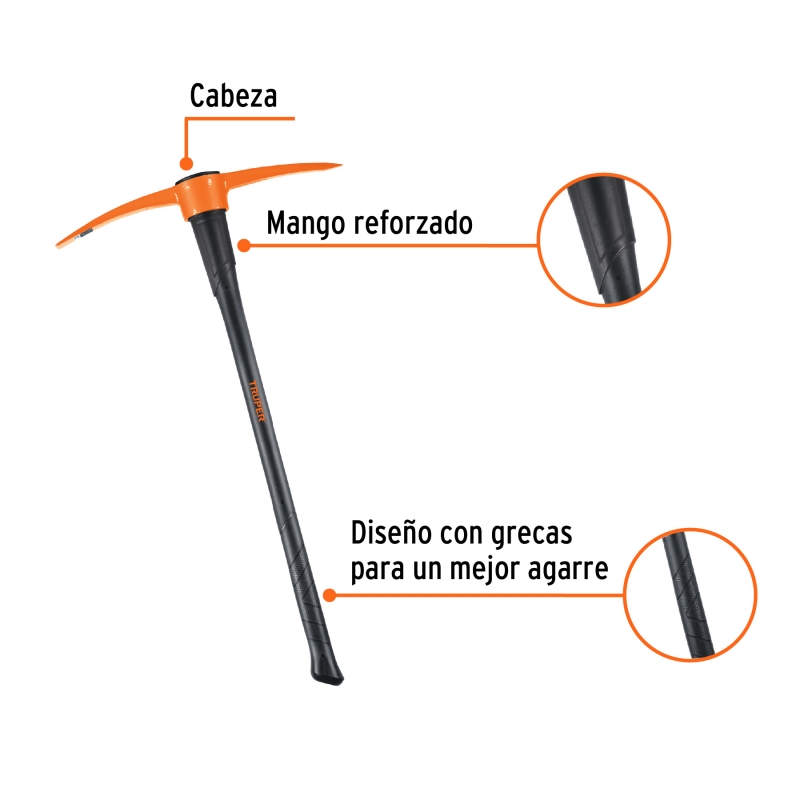 Picota Truper 5 Lbs Mango Fibra Vidrio # Zp-5m (18646)