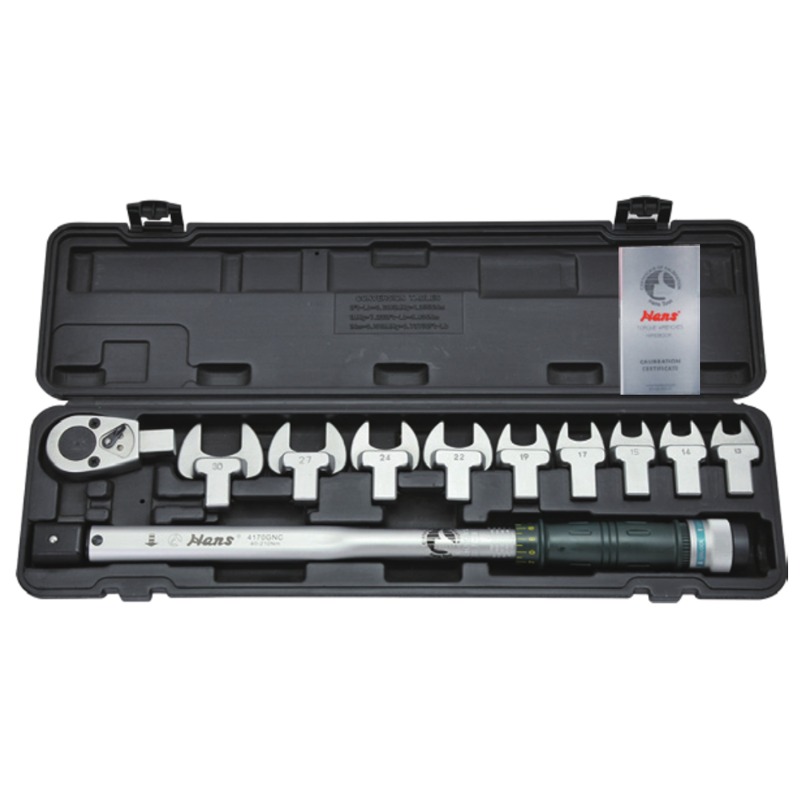 Llave Torque Hans 1/2" Dr. Puntas Intercambiables 11 Pzs. #4673